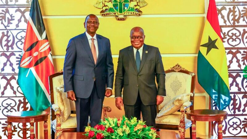 William Ruto and Nana Akufo-Addo Discuss Africa's Development ...
